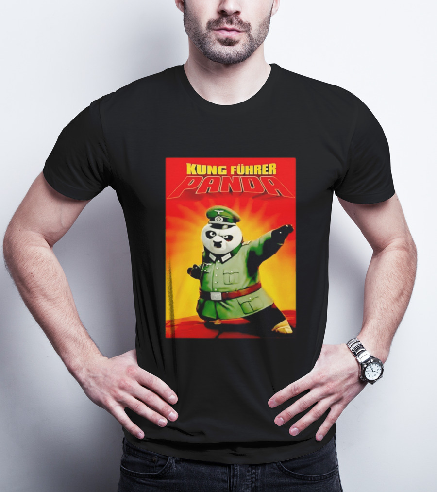 Kung Fuhrer Panda Parody Martial Arts Soldier Pun T-Shirt