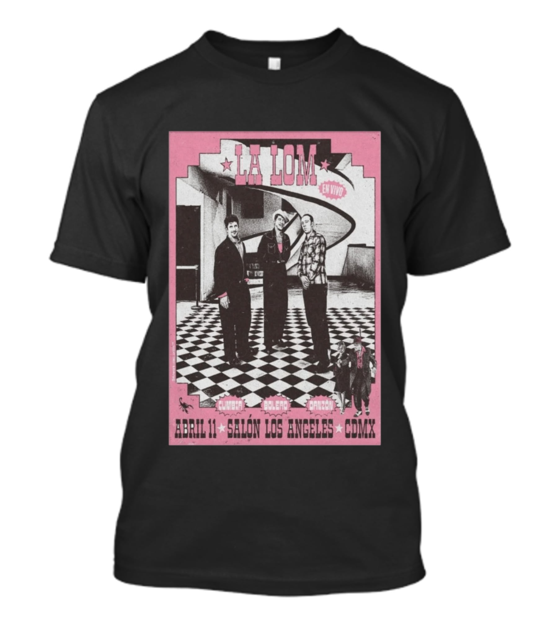 LA LOM En Vivo Cumbia Bolero Danzón Abr 11 Salón Los Angeles CDMX T-Shirt