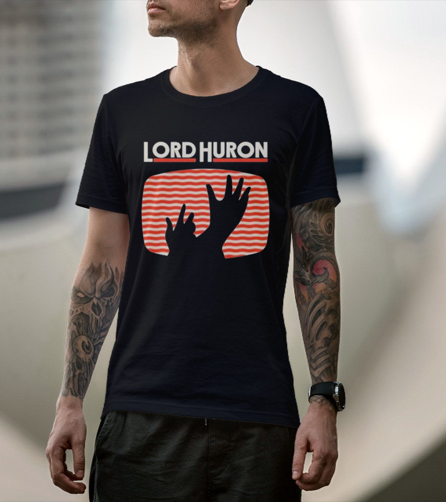 Lord Huron Signals Hand Red Stripes T-Shirt