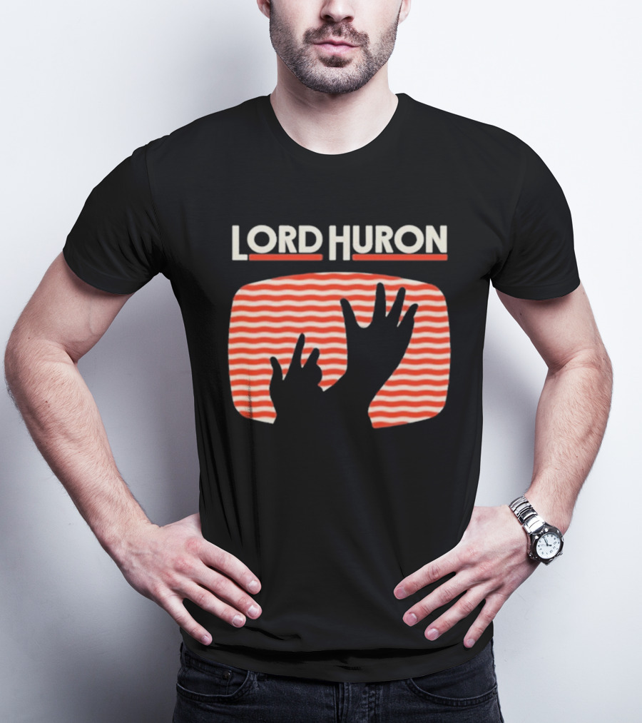 Lord Huron Signals Hand Red Stripes T-Shirt