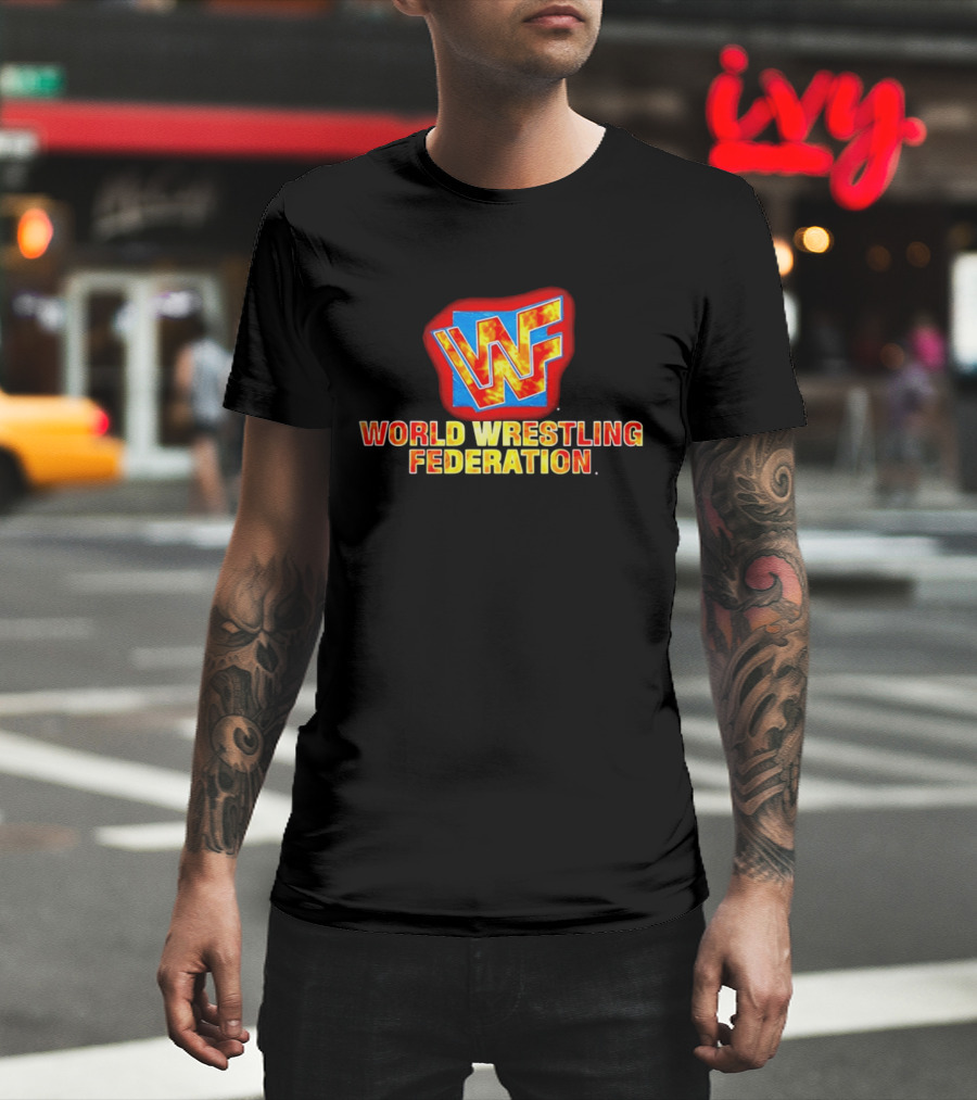 WWF World Wrestling Federation Vintage Flame T-Shirt