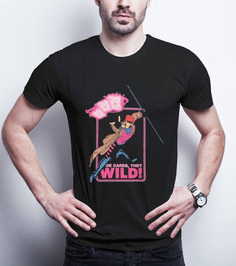 X Men 97 De Cards They Wild Aces Gambit Playing Cards T-Shirt