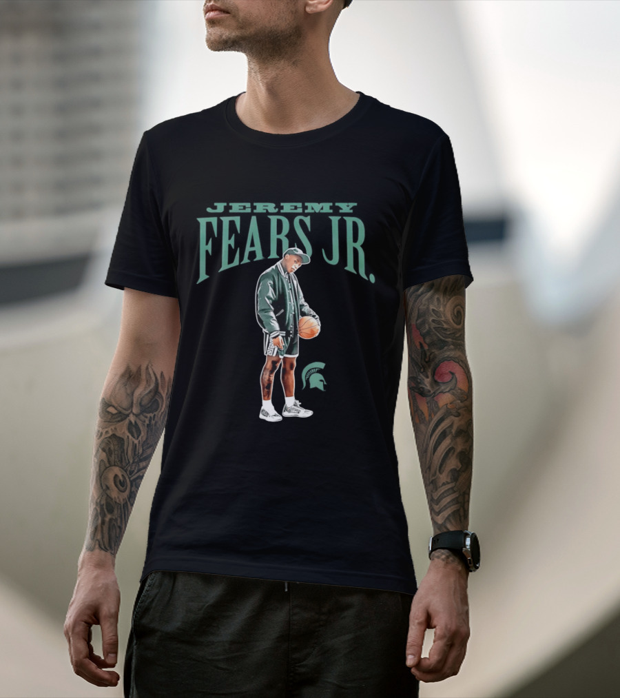 Michigan State Spartans Jeremy Fears Jr Basketball T-Shirt