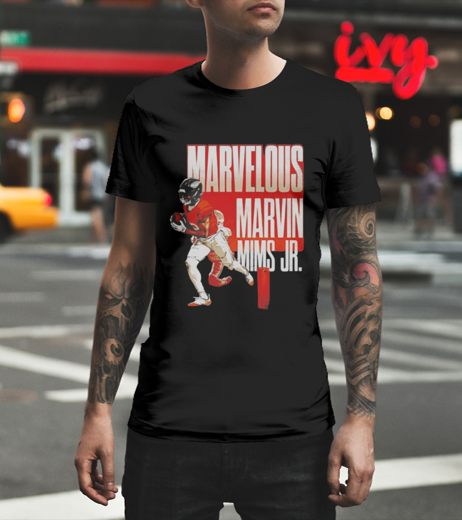 Marvelous Marvin Mims Jr Denver Broncos Football Star T-Shirt