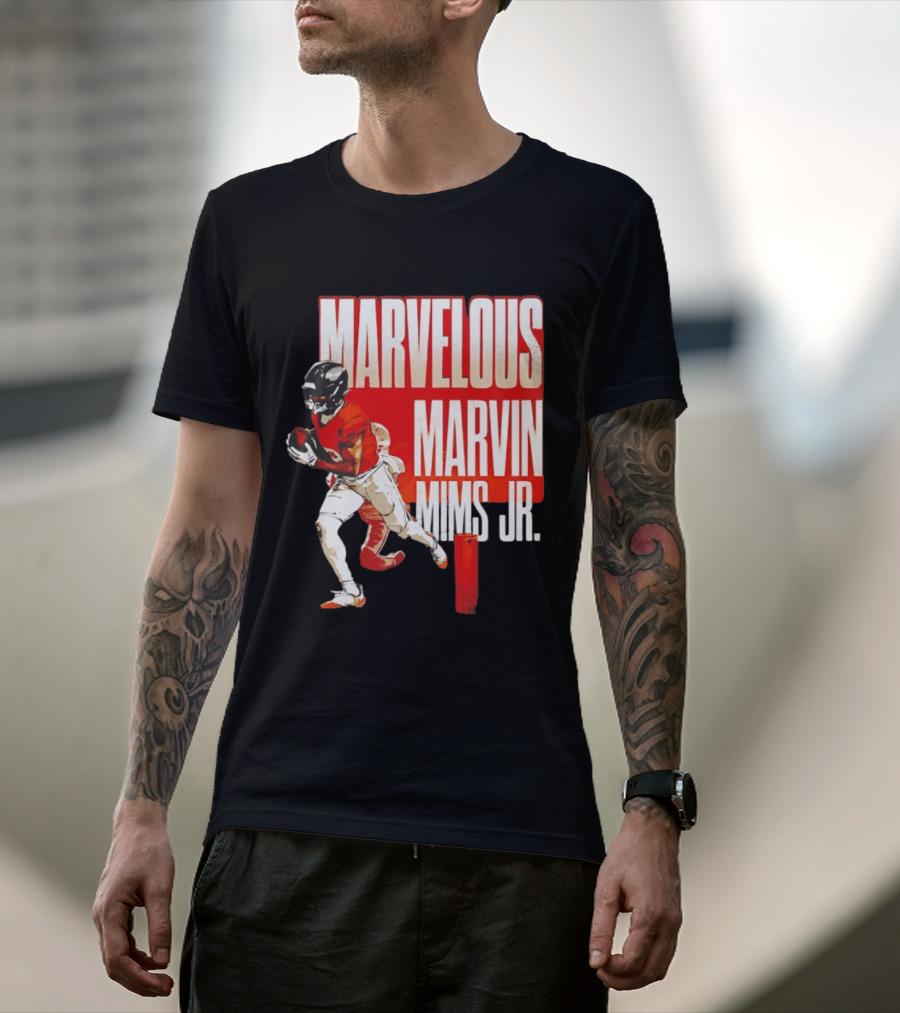 Marvelous Marvin Mims Jr Denver Broncos Football Star T-Shirt