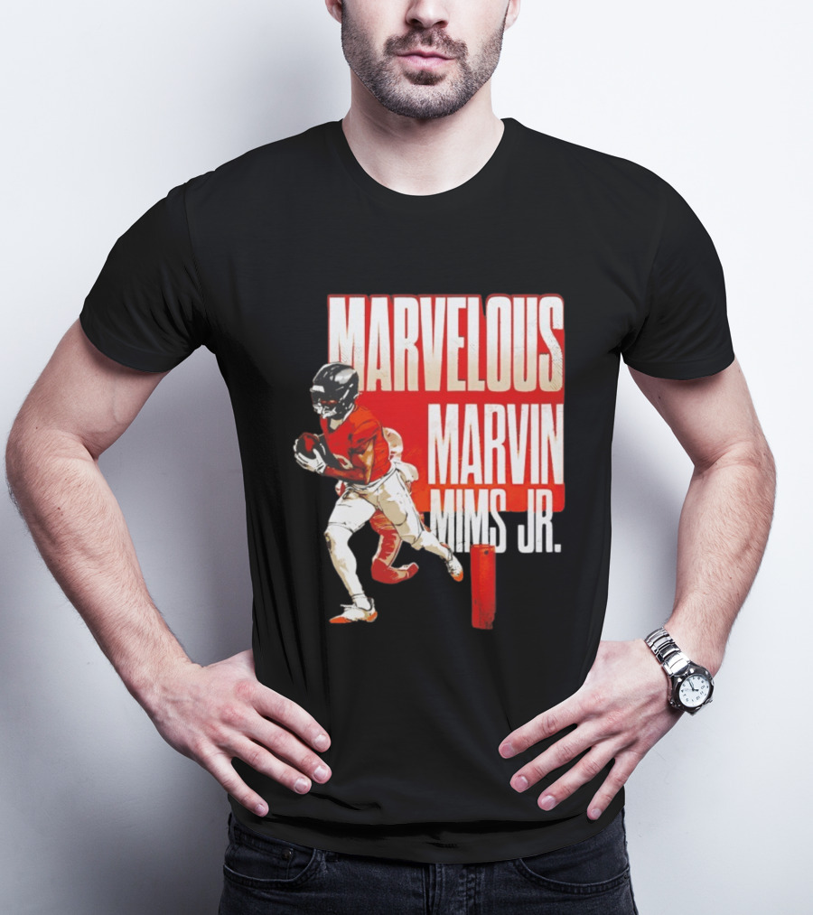Marvelous Marvin Mims Jr Denver Broncos Football Star T-Shirt