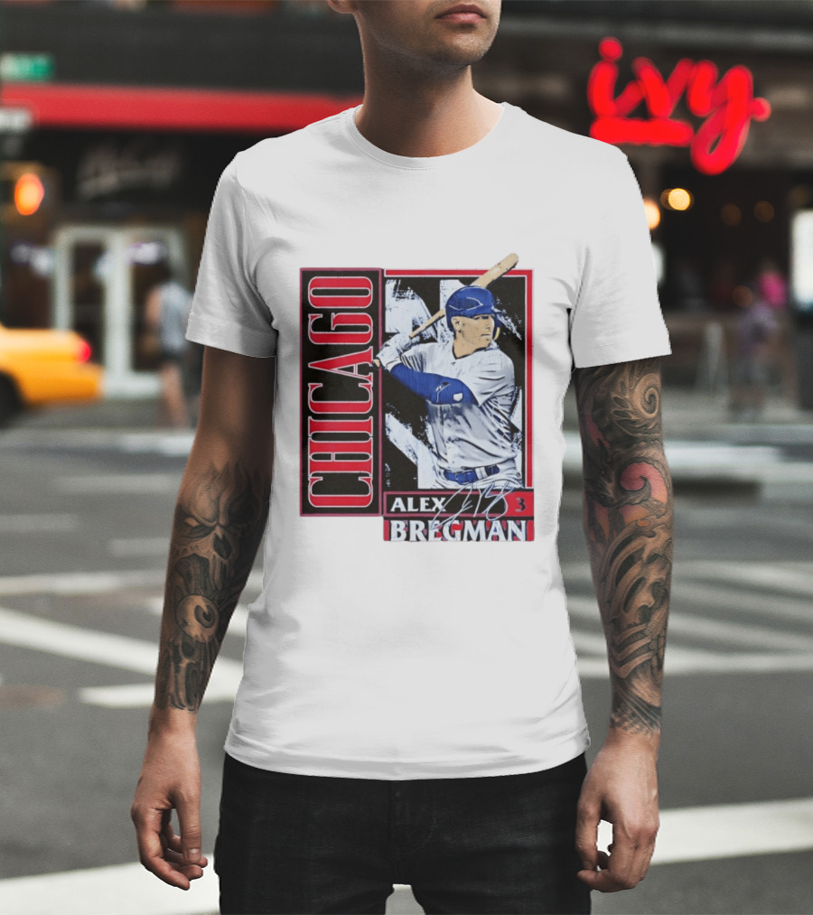 Alex Bregman Chicago Baseball Number 3 T-Shirt