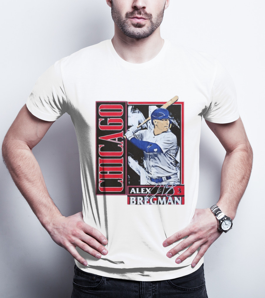 Alex Bregman Chicago Baseball Number 3 T-Shirt