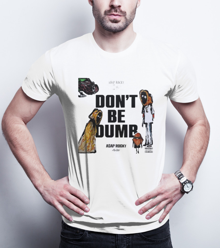ASAP Rocky X Tim Burton Don't Be Dumb Character Collab T-Shirt
