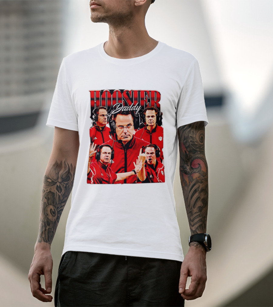 Hoosier Daddy Indiana University Football Coach Iconic Moment T-Shirt