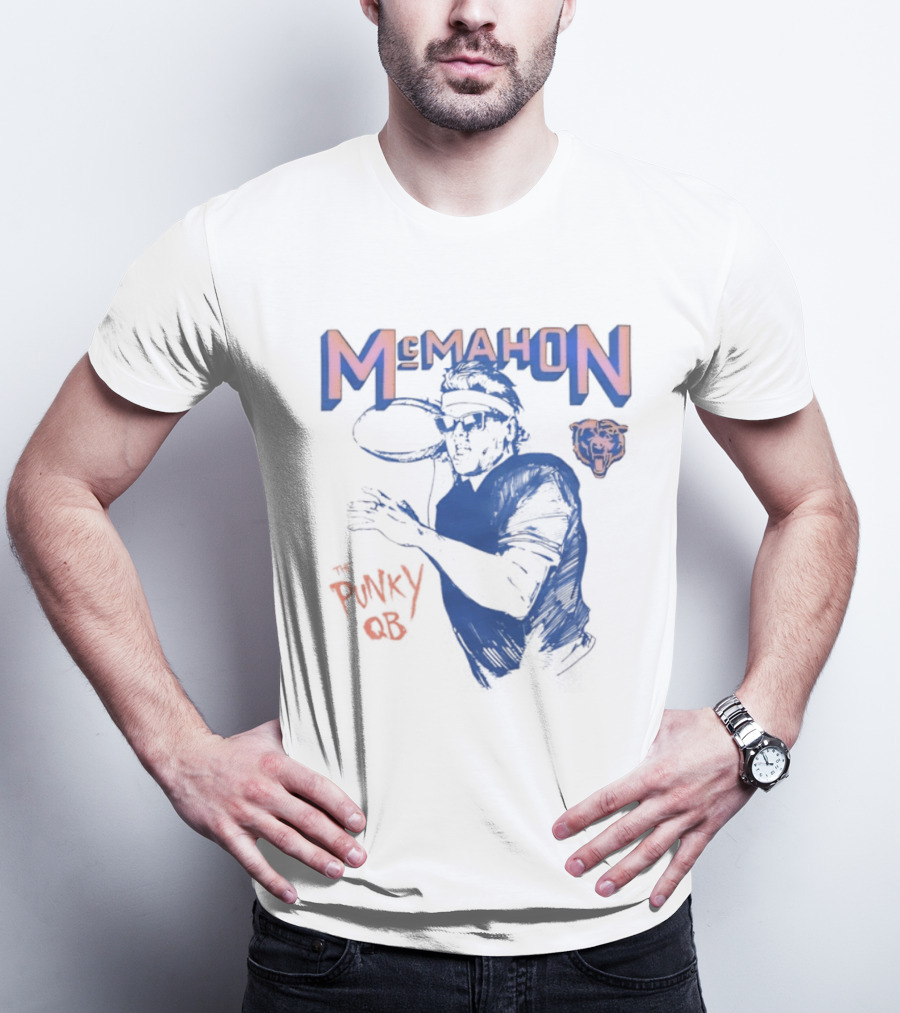 Jim McMahon Chicago Bears The Punky QB McMahon Bears T-Shirt
