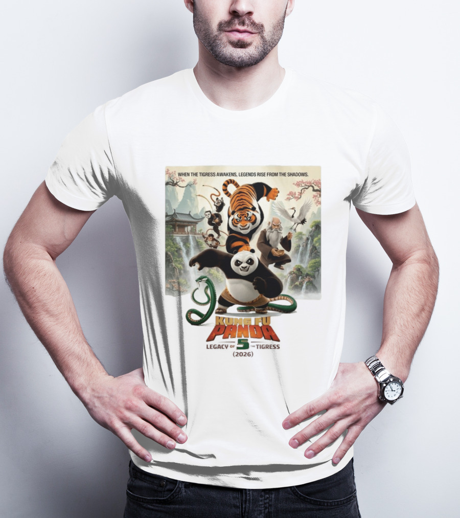 Kung Fu Panda 5 Legacy Of The Tigress 2026 When The Tigress Awakens Legends Rise T-Shirt