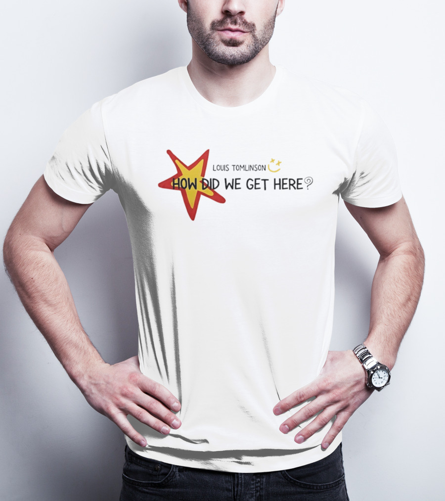 Louis Tomlinson How Did We Get Here Star Smiley 2026 World Tour T-Shirt