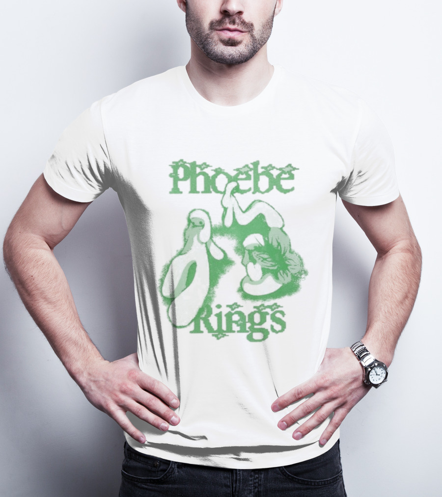 Phoebe Rings Limited Edition Tour Green Psychedelic T-Shirt