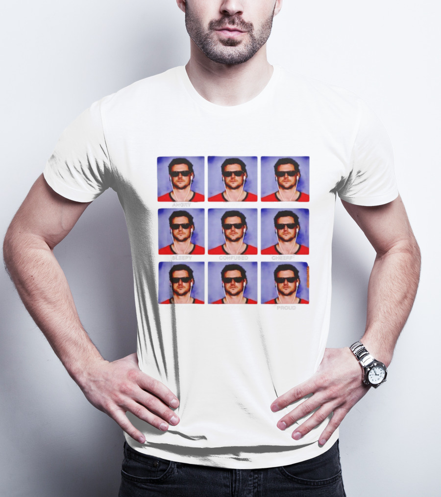 The Emotions Of Jarrett Stidham Angry Happy Sad Sleepy Confused Cheerful Frustrated Excited Proud T-Shirt