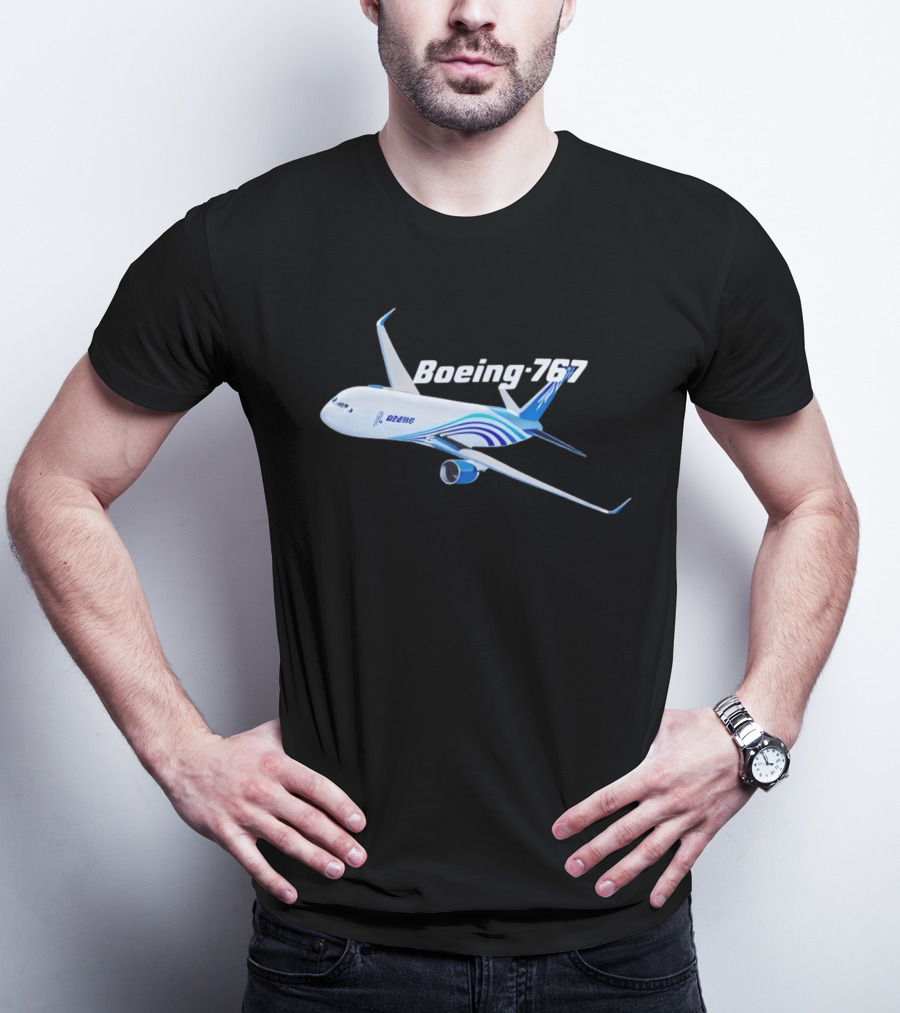 Boeing 767 Airplane Graphic Exclusive Edition T-Shirt