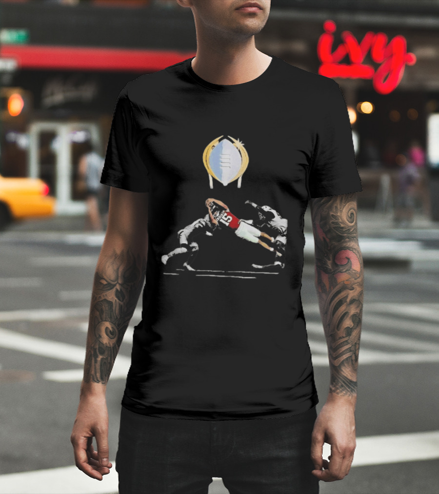 Fernando Mendoza Heisman Moment Football Leap Iconic Play T-Shirt