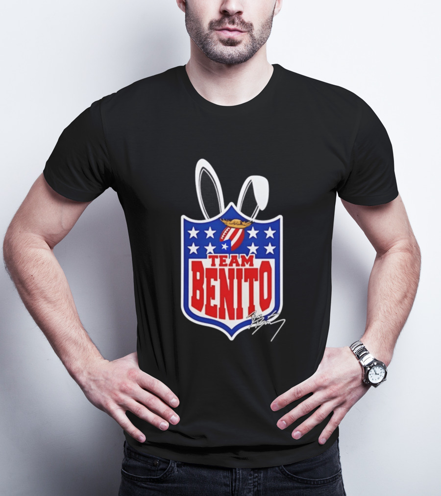 Team Benito Bad Bunny Stars Football T-Shirt