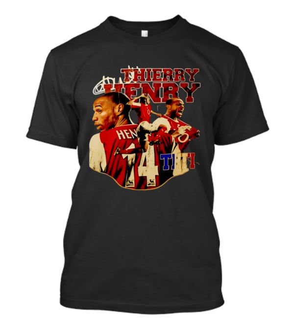 Thierry Henry Arsenal Legend Number 14 Football T-Shirt