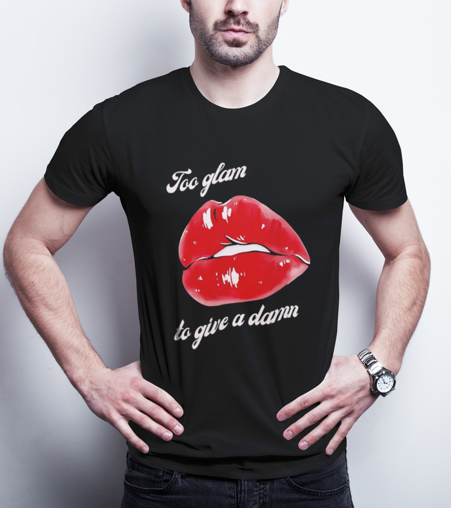 Too Glam Red Lips Attitude T-Shirt