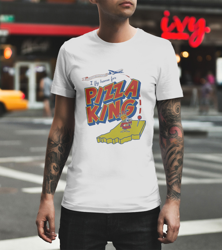 Indiana Traveling Since 1956 I Fly Home For Pizza King T-Shirt