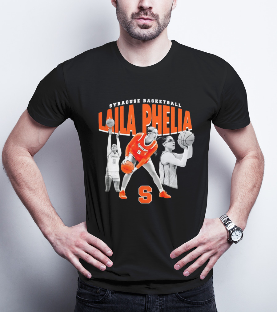 Laila Phelia Syracuse Basketball Player Number 5 Orange Team T-Shirt