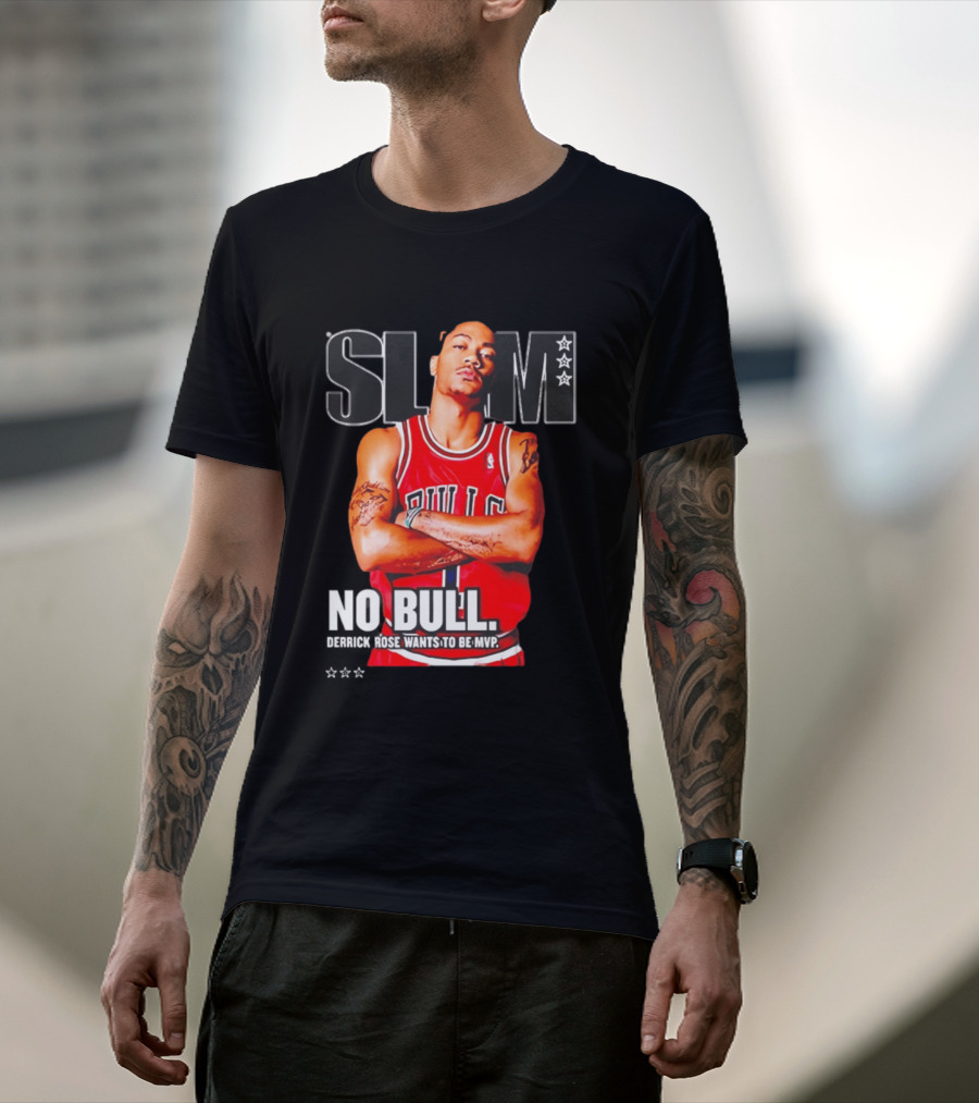 SLAM Chicago Bulls Derrick Rose No Bull Wants To Be MVP T-Shirt