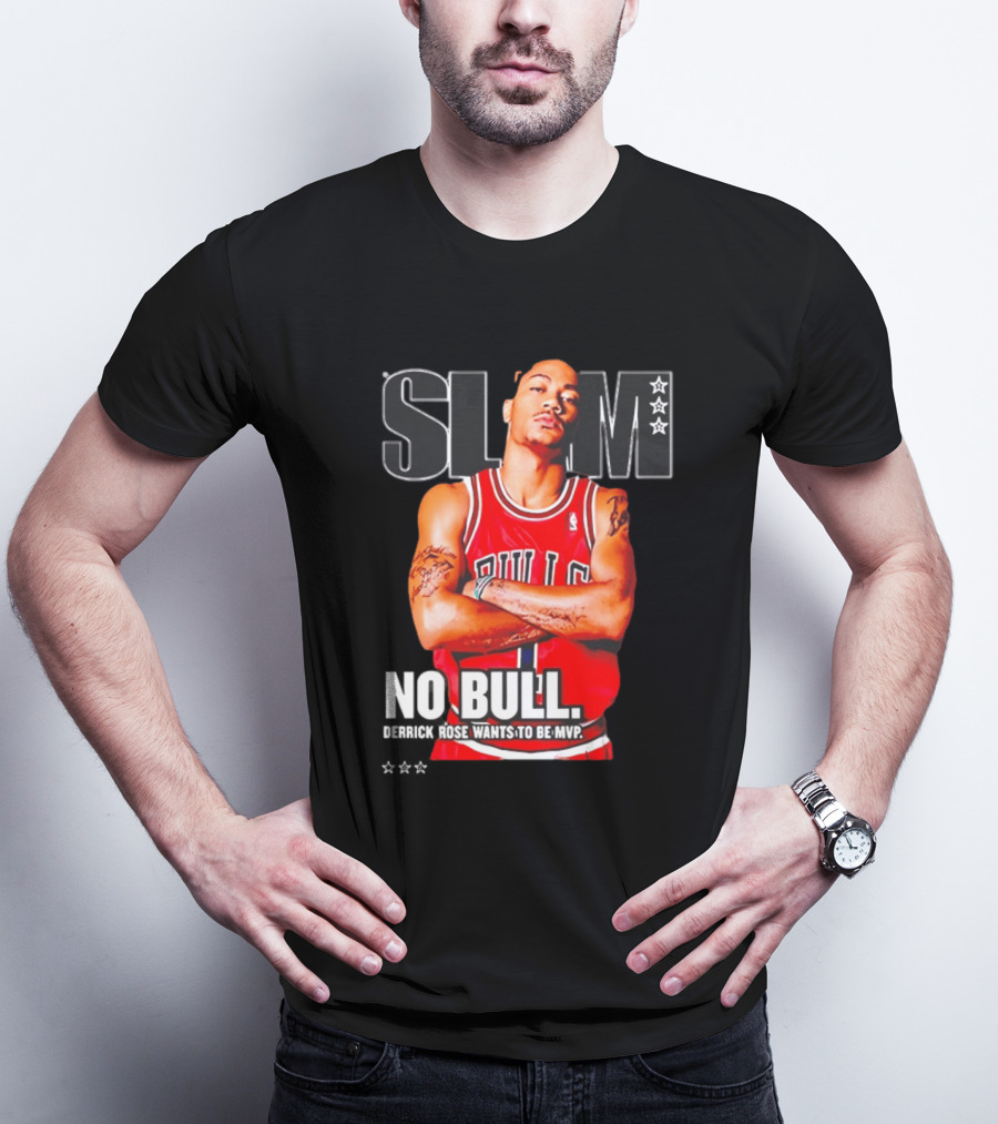 SLAM Chicago Bulls Derrick Rose No Bull Wants To Be MVP T-Shirt