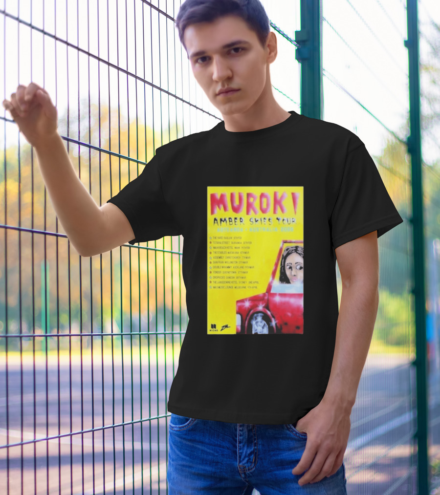 Muroki Amber Skies Tour Aotearoa Australia 2026 T-Shirt