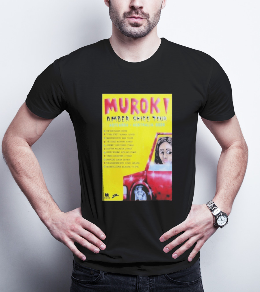Muroki Amber Skies Tour Aotearoa Australia 2026 T-Shirt