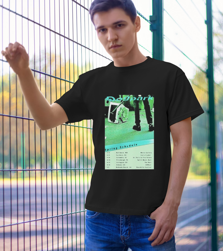 Dogpark Spring Schedule Tour 2026 Baltimore Carrboro Columbia Pittsburgh Lexington Athens Redondo Beach T-Shirt