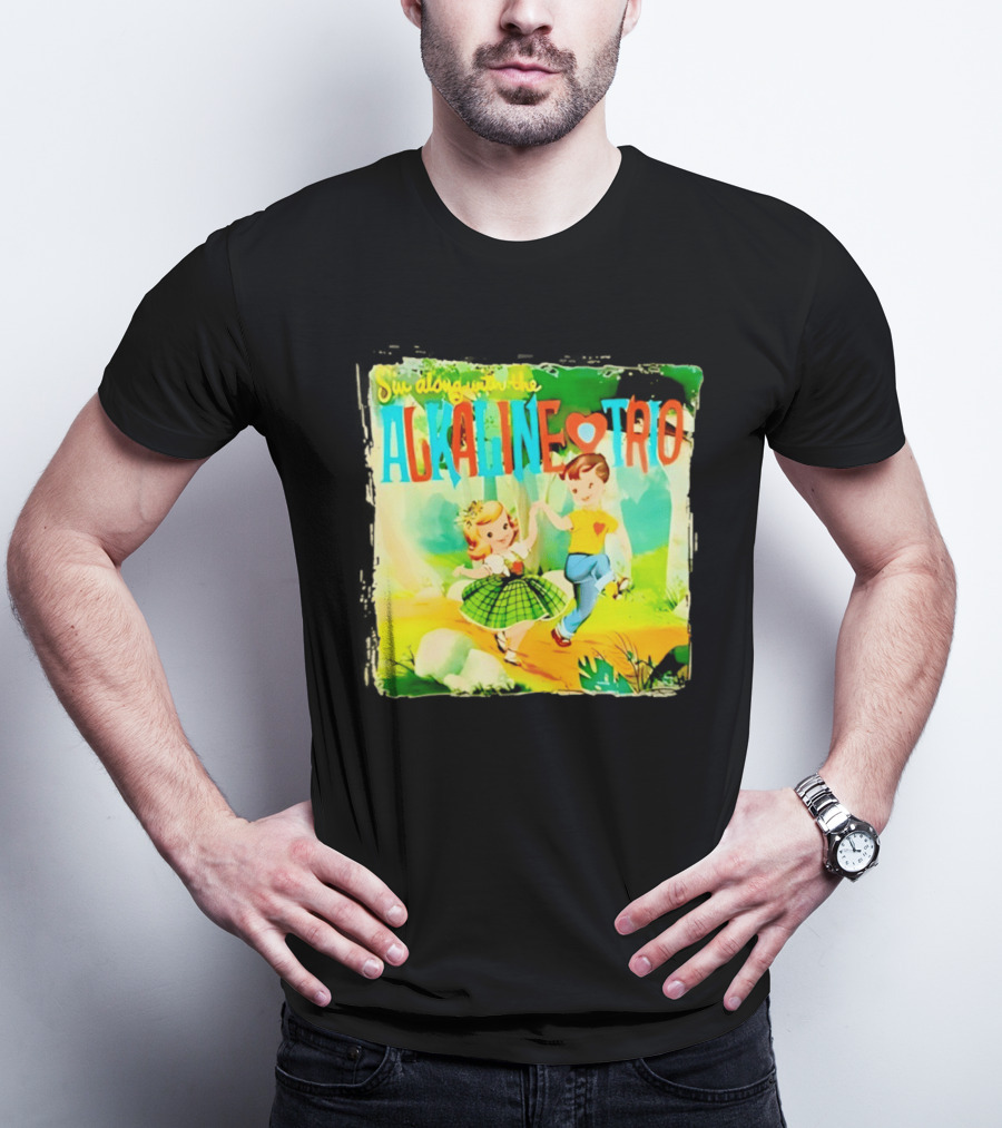 Sin Along With The Alkaline Trio Vintage Cartoon T-Shirt