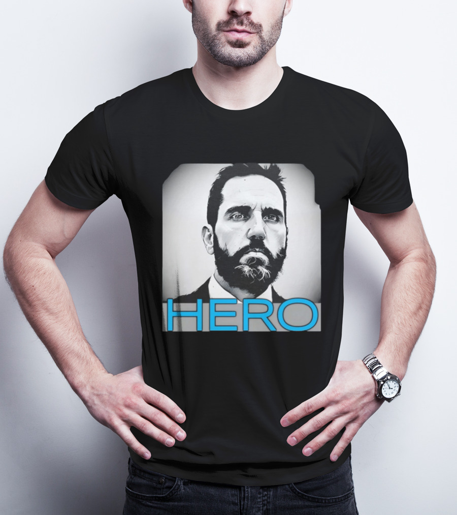 Jack Smith Hero Portrait Black And White T-Shirt