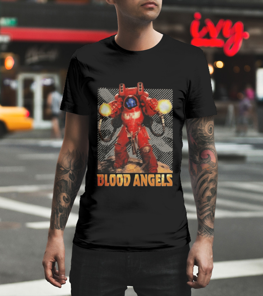 Warhammer 40 000 Blood Angels Space Marine Power Armor T-Shirt