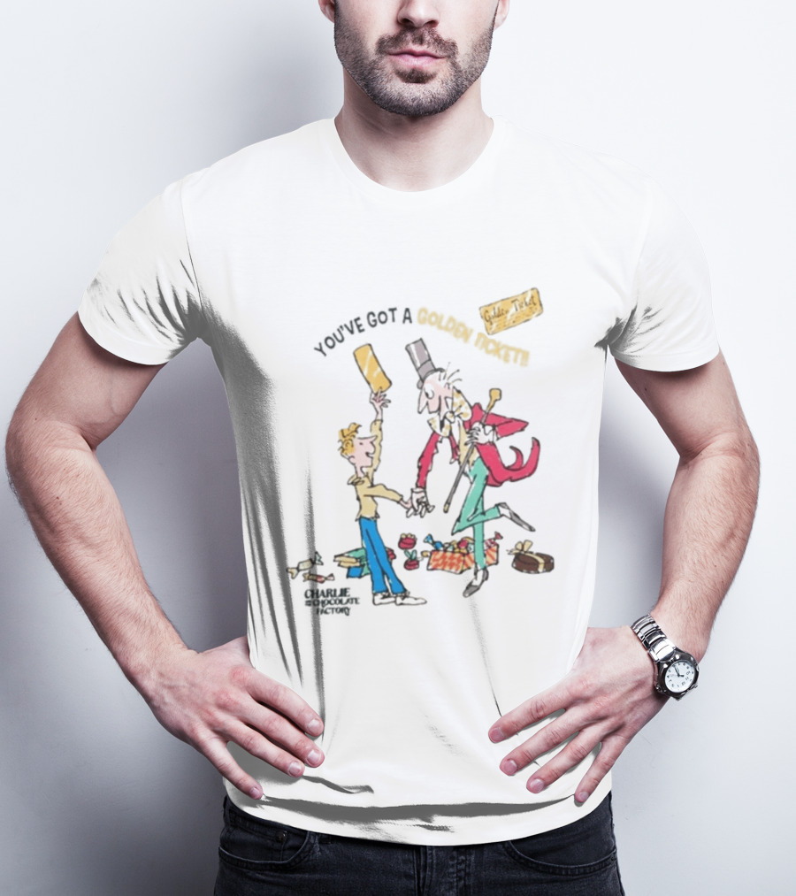 Wonka Golden Ticket Charlie And The Chocolate Factory T-Shirt