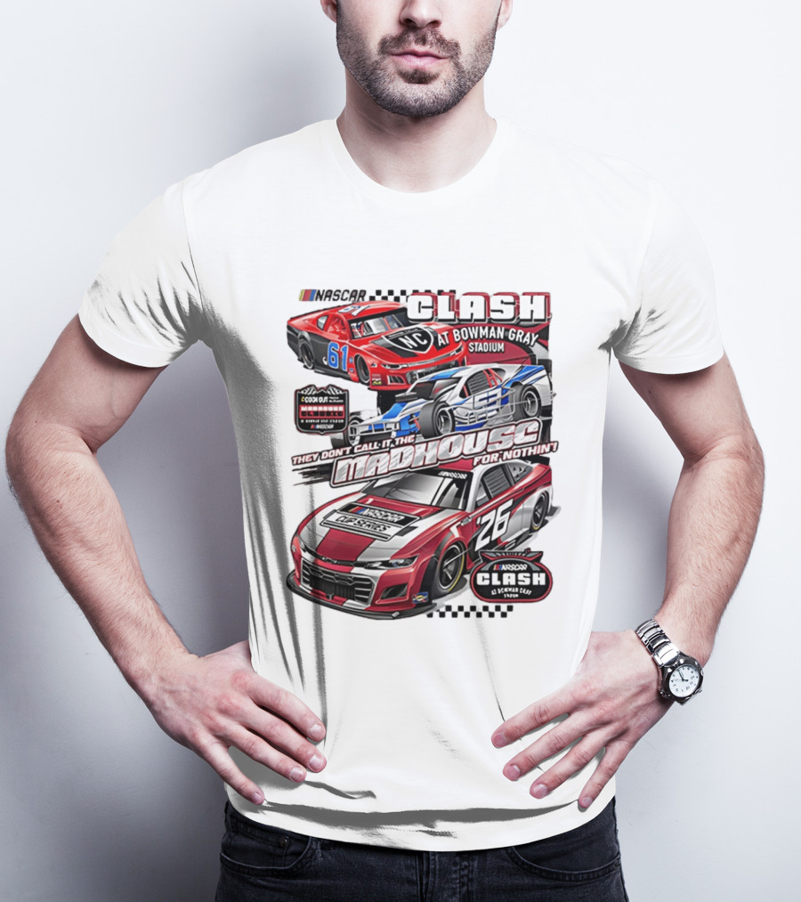 NASCAR Clash At Bowman Gray Stadium 2026 Madhouse Racing Event T-Shirt