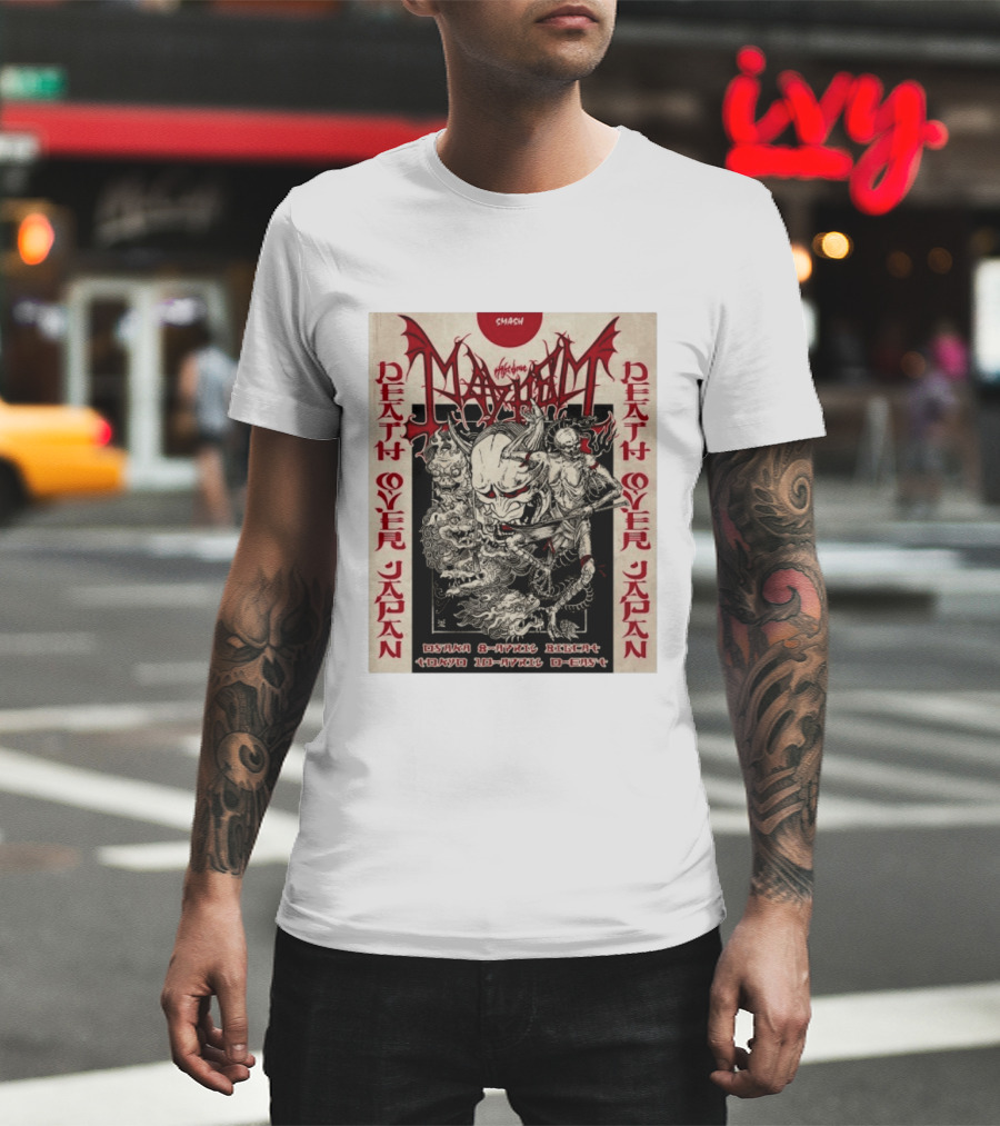Mayhem Death Over Japan Osaka April 8 Bigcat Tokyo April 10 2026 Q East Smash T-Shirt