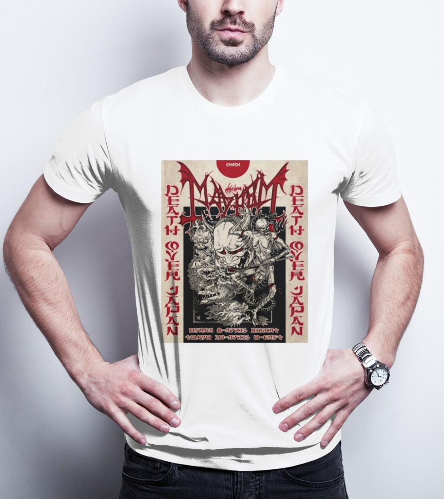 Mayhem Death Over Japan Osaka April 8 Bigcat Tokyo April 10 2026 Q East Smash T-Shirt