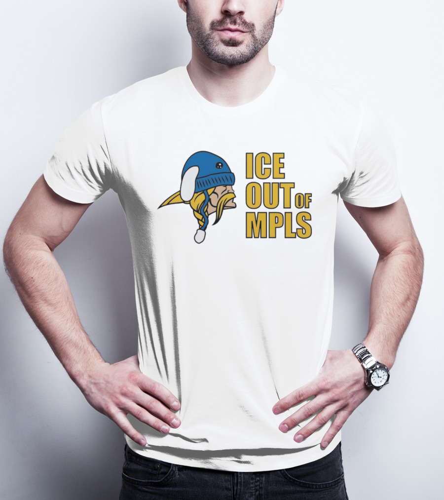 ICE Out Of MPLS Minnesota Vikings Fan T-Shirt