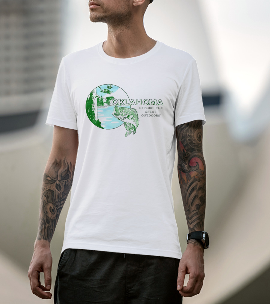 Oklahoma Fishing Explore The Great Outdoors T-Shirt