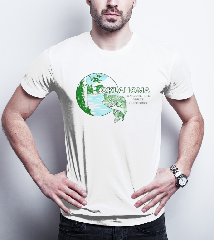 Oklahoma Fishing Explore The Great Outdoors T-Shirt