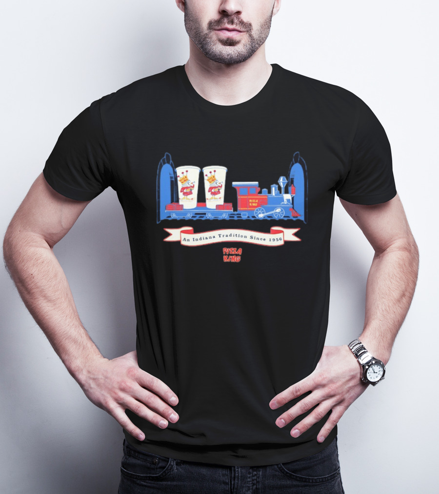 Pizza King An Indiana Tradition Since 1956 Train And Beverage Cups T-Shirt
