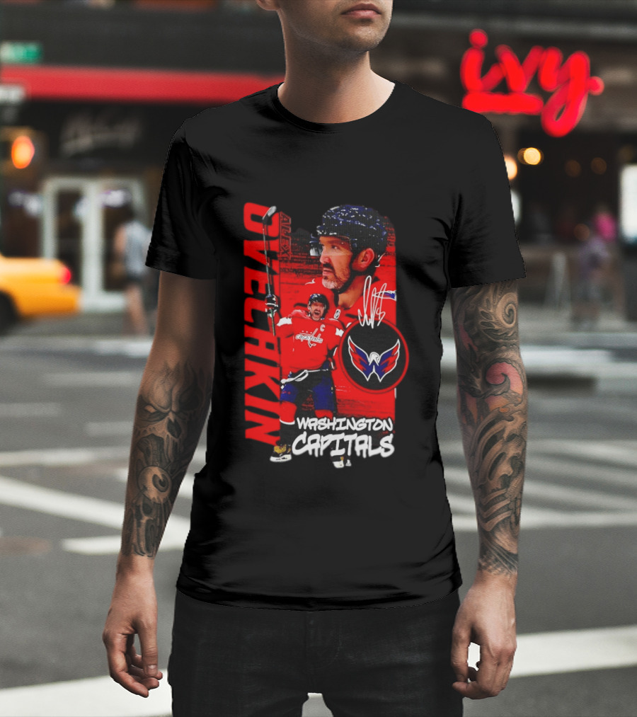Washington Capitals Ovechkin NHL Hockey Playmaker Team Captain T-Shirt