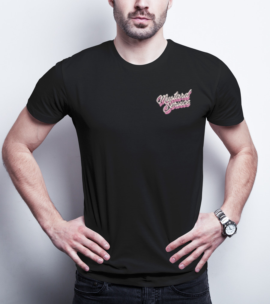 Mustard Service Vice City Magic Text Pink Yellow T-Shirt
