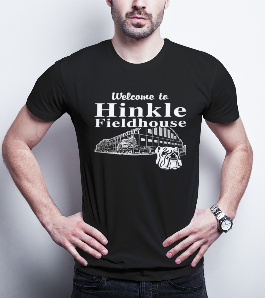 Welcome To Hinkle Fieldhouse Indiana Basketball Arena Iconic Landmark T-Shirt