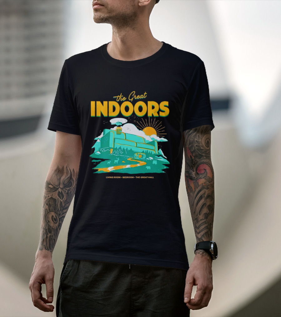 The Great Indoors Living Room Bedroom The Great Hall Couch Nature Sun T-Shirt