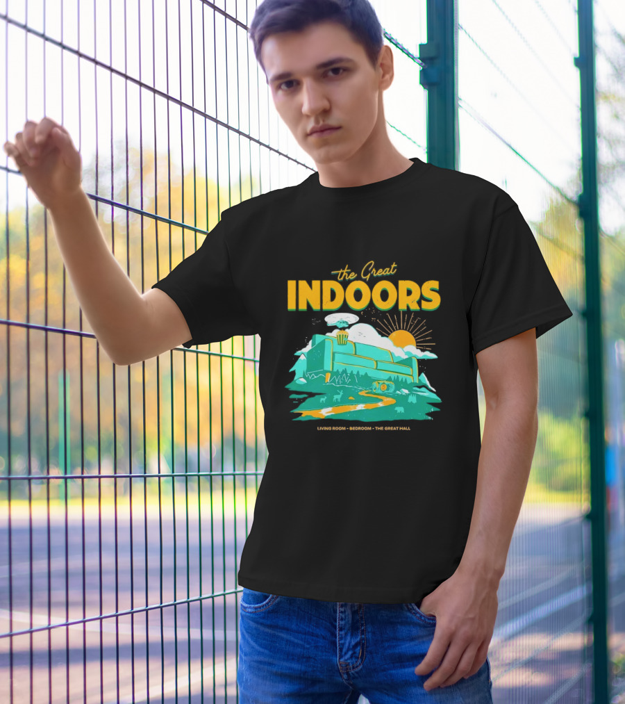 The Great Indoors Living Room Bedroom The Great Hall Couch Nature Sun T-Shirt