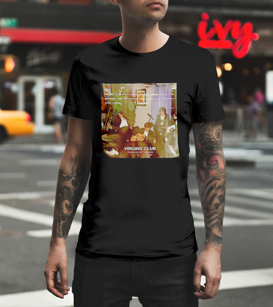 Virgins Club EP Caught Simpin Internet Rap Stop Cappin Produced By Fumiharo T-Shirt