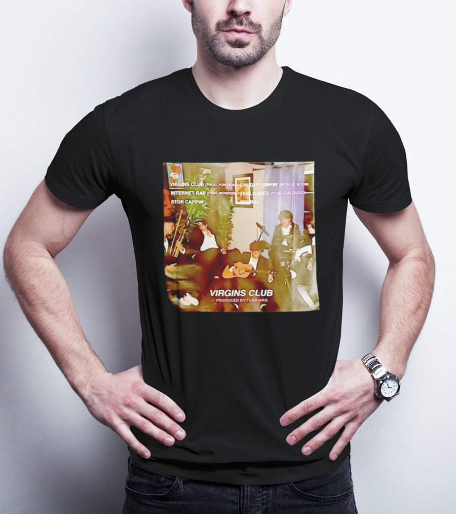 Virgins Club EP Caught Simpin Internet Rap Stop Cappin Produced By Fumiharo T-Shirt