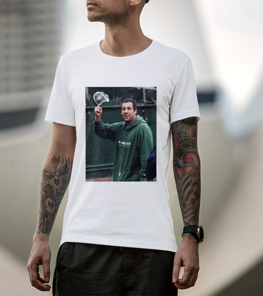 Adam Sandler New York Jets Fan Football T-Shirt